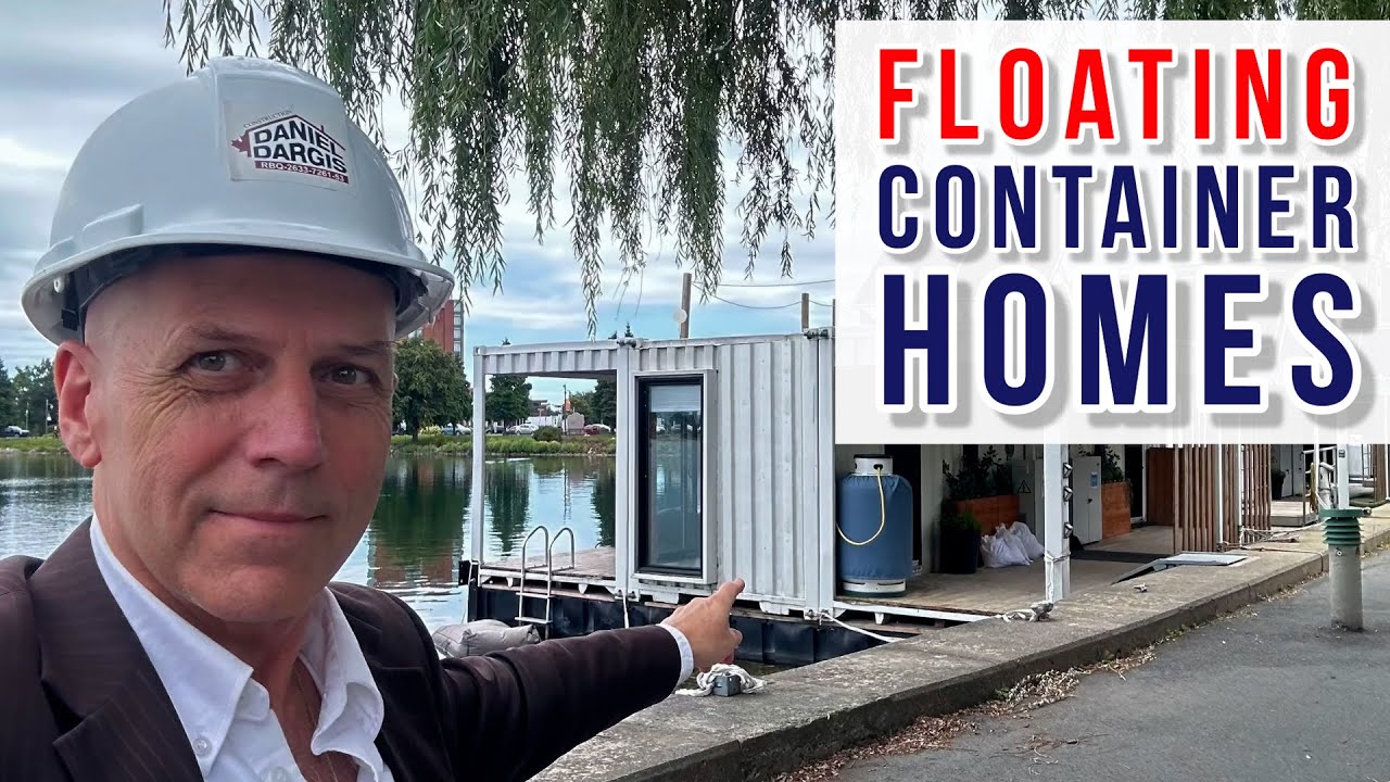 Floating shipping container homes boathouse models plans construction ...