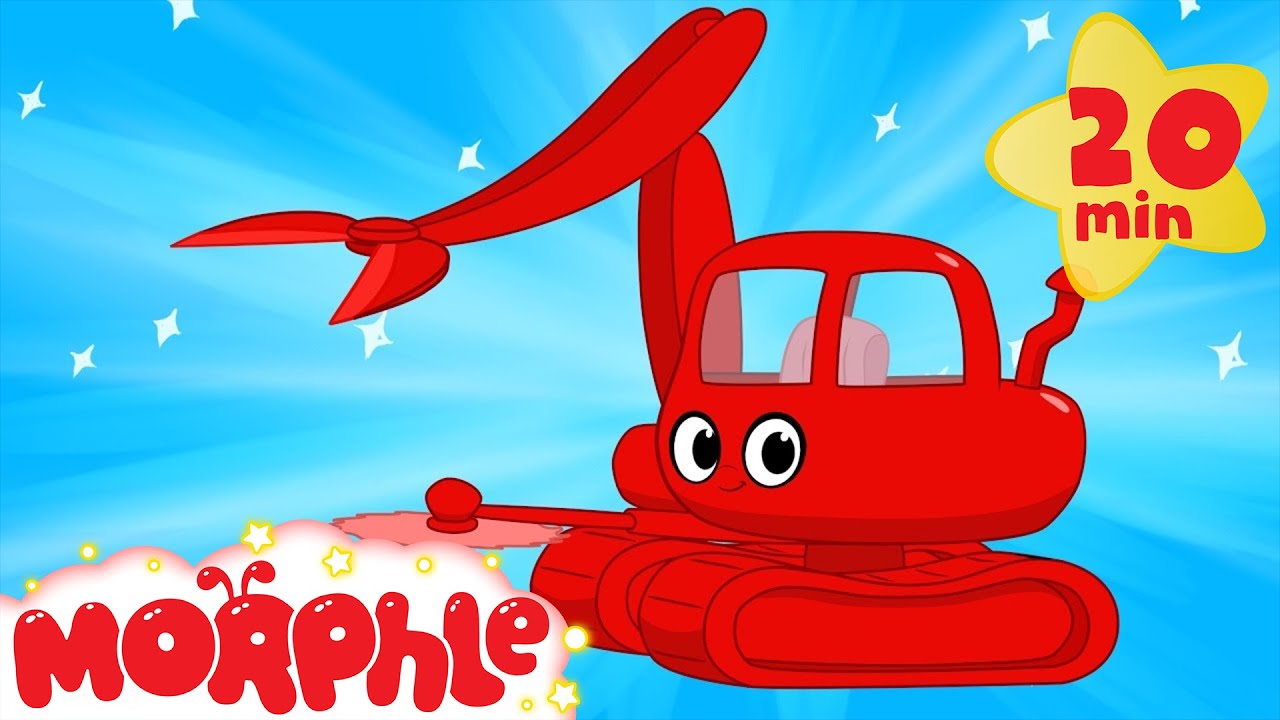 My Magic Logging Machine Morphle - kids construction vehicles (+ police ...
