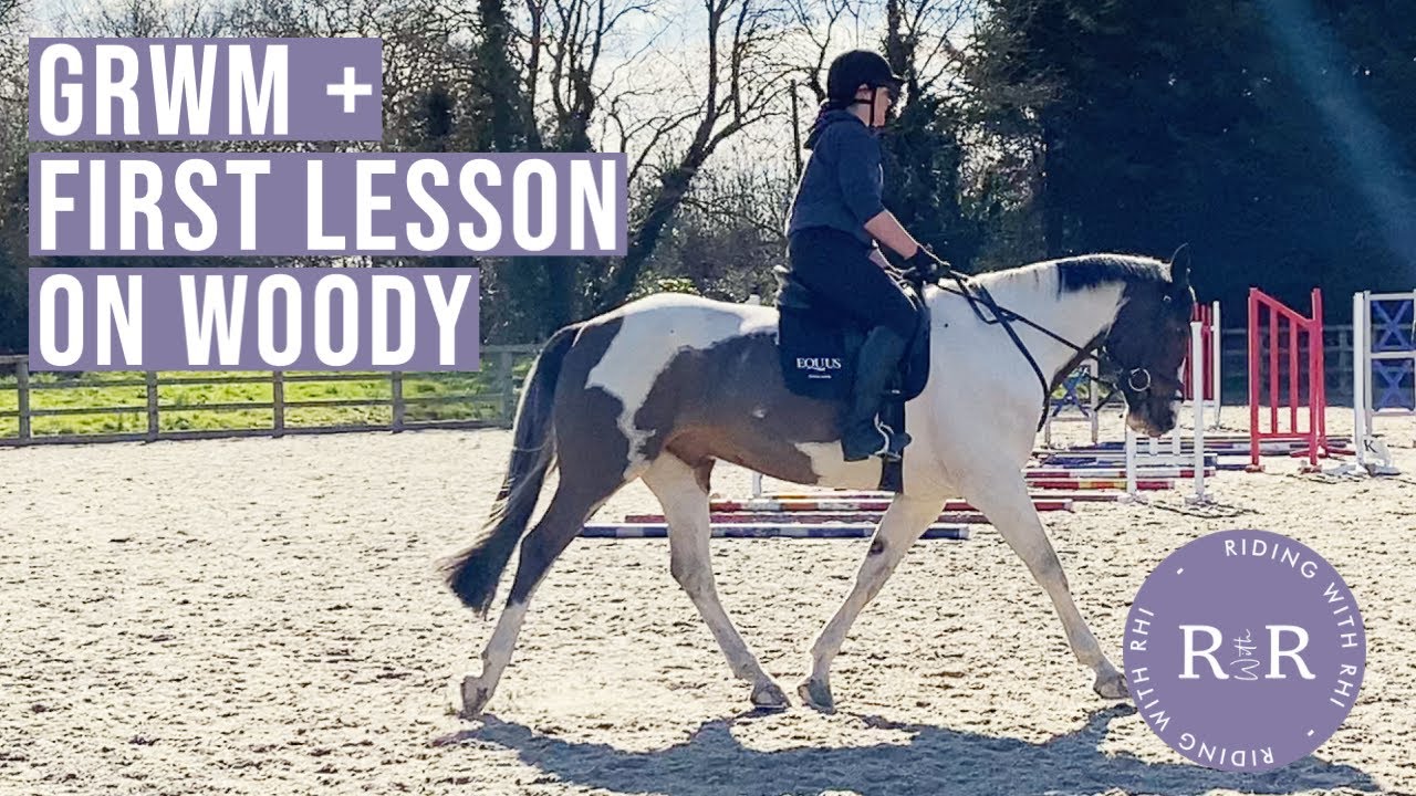 Tack Up And Ride With Me - First Lesson On Woody | Riding With Rhi - UK ...