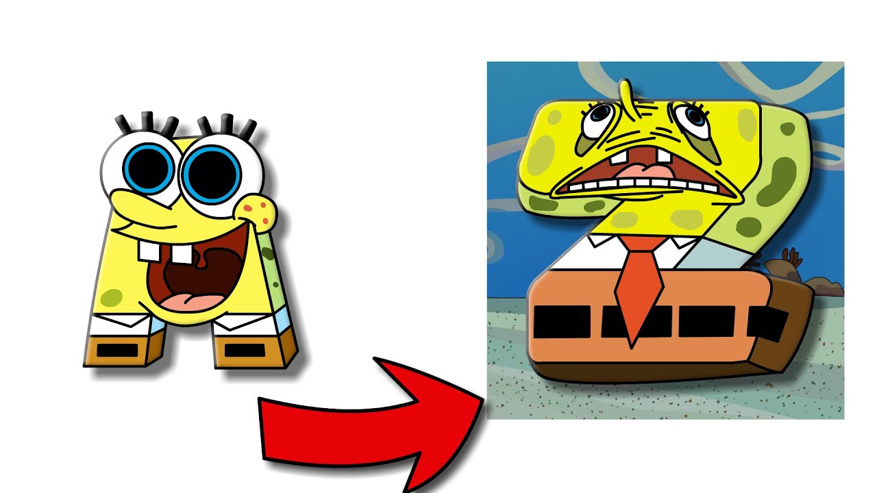 Alphabet lore but they are Spongebob (Complete edition) - YouTube