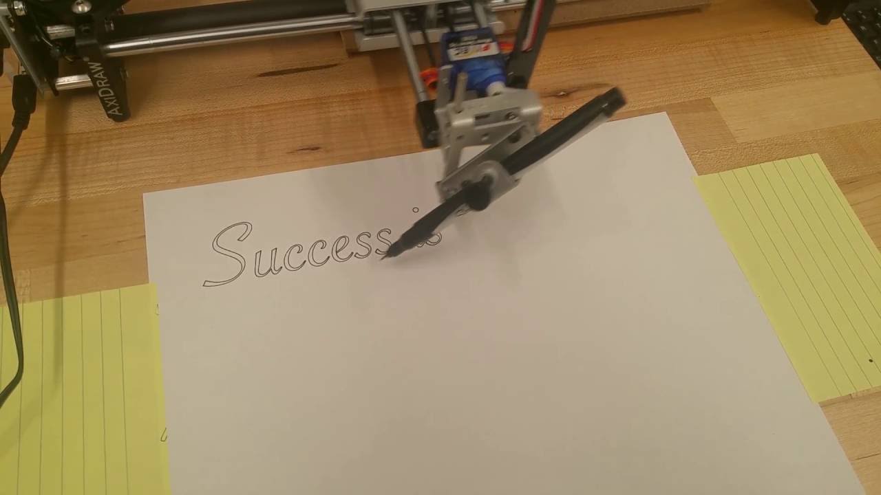 Calligraphy robot - YouTube