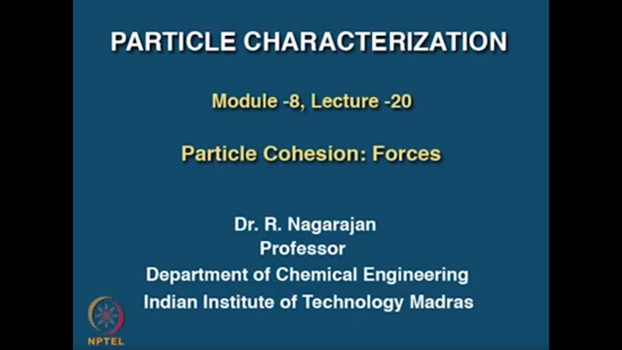 Particle Cohesion: Forces #swayamprabha #CH33SP - YouTube