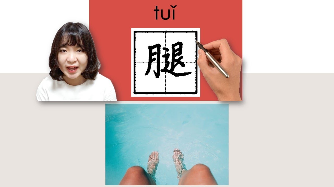 【NEW HSK2】_#HSK3#_腿/tui/(leg) How to Pronounce/Say/Write Chinese ...