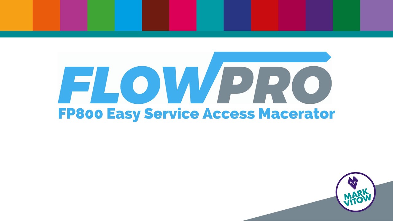 FlowPro FP800 Easy Service Access Macerator from Mark Vitow - YouTube