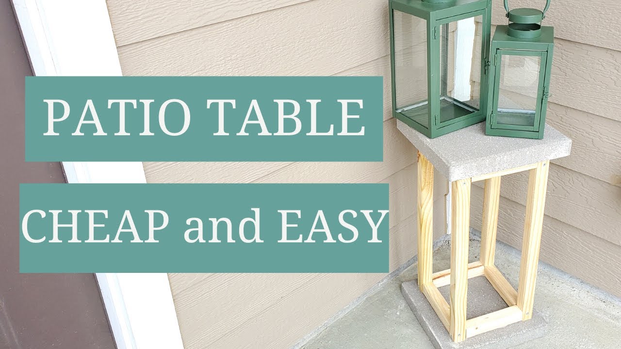 How To Make a Simple Outdoor Side Table | EASY Diy Outdoor Furniture ...