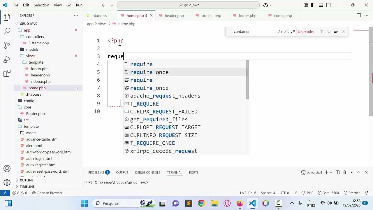 Mini Curso como criar um Crud no padrão MVC com PHP 8.2 e Composer - AULA 15 - YouTube