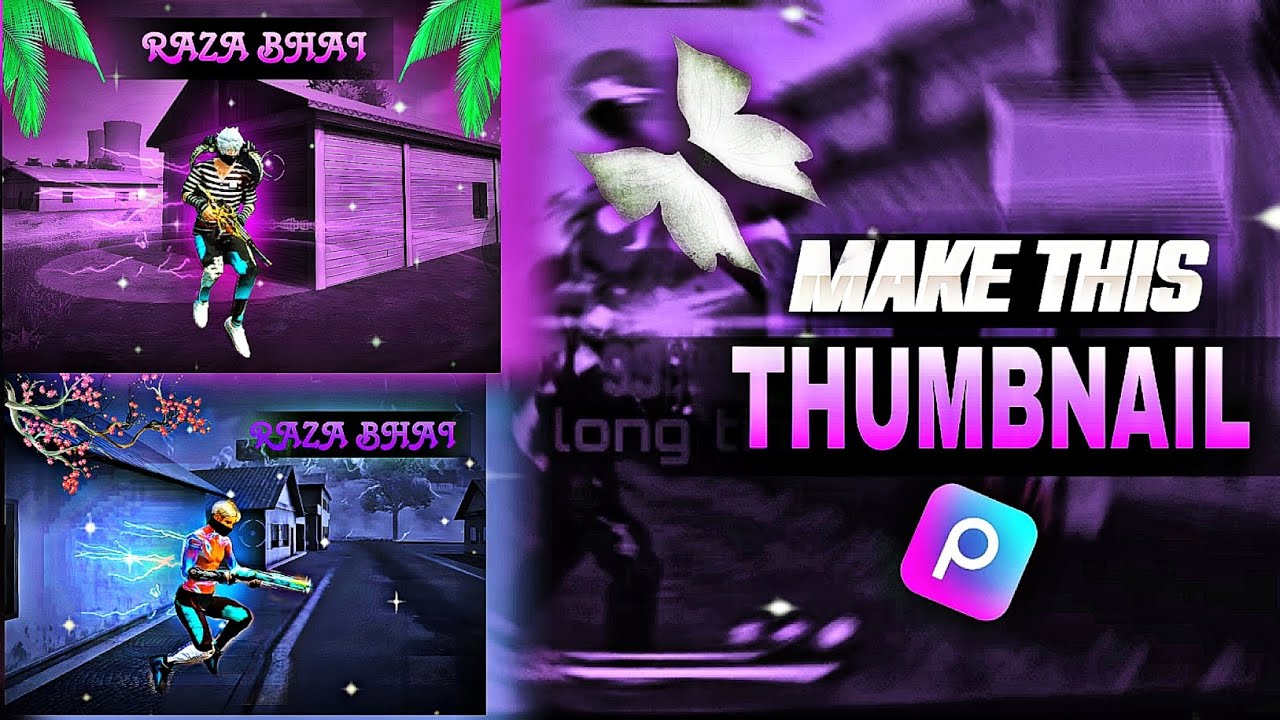 HOW TO EDIT FF THUMBNAIL🔥||FREE FIRE THUMBNAIL PACK PICART THUMBNAIL ...
