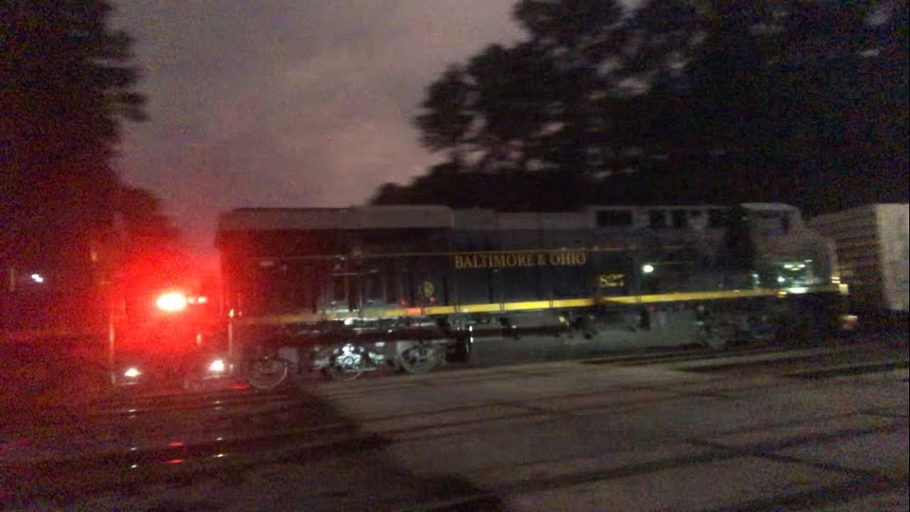 CSX I032 Intermodal Combo Train NB With 1827 Baltimore & Ohio Heritage ...