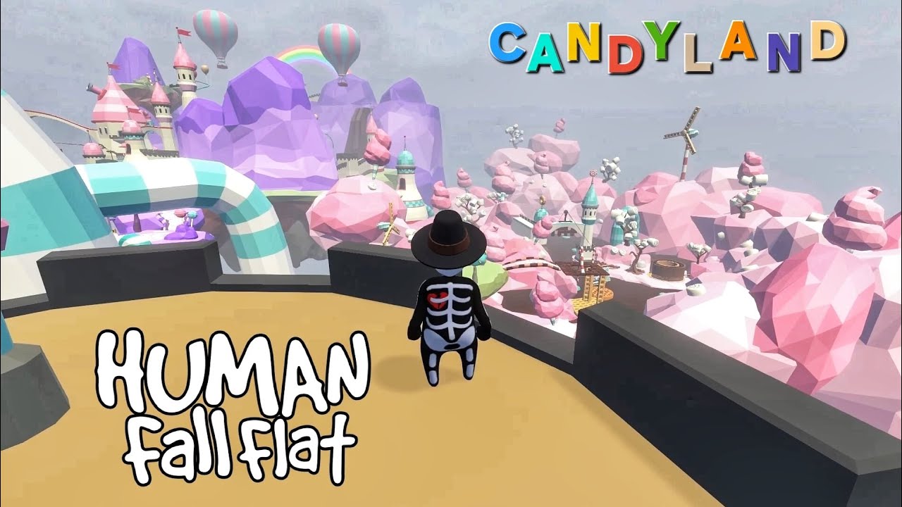 Candyland walkthrough Playstation | Human: fall flat - YouTube