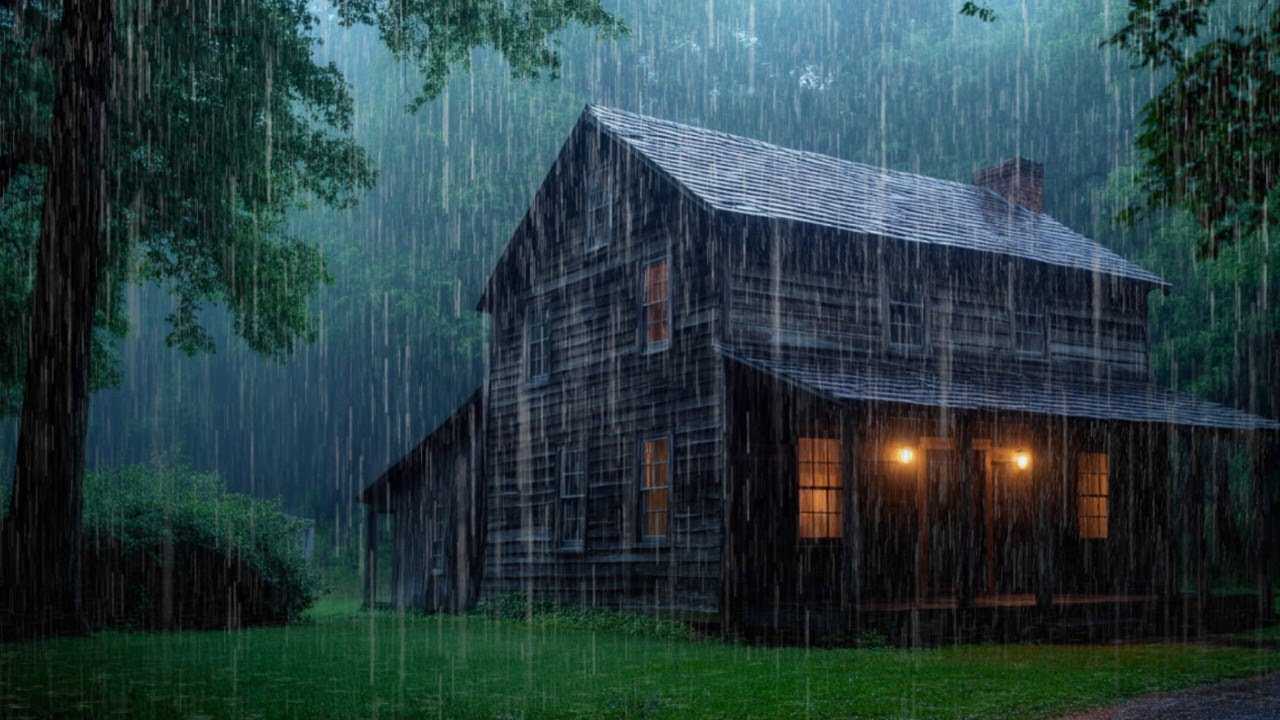 Midnight Thunderstorm Sounds – Heavy Rain & Distant Thunder for Deep ...