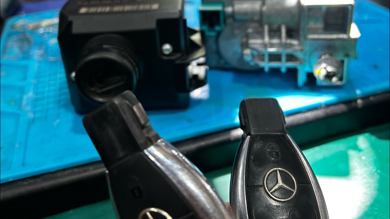 Mercedes Benz C250 W204 electronic steering lock, EIS and key testing ...