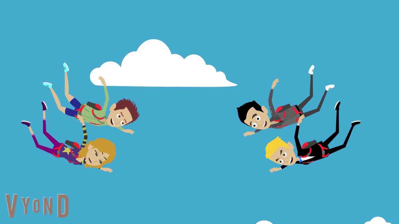 Raven goes skydiving with Lou, Kenward, and Rebecca/Grounded - YouTube