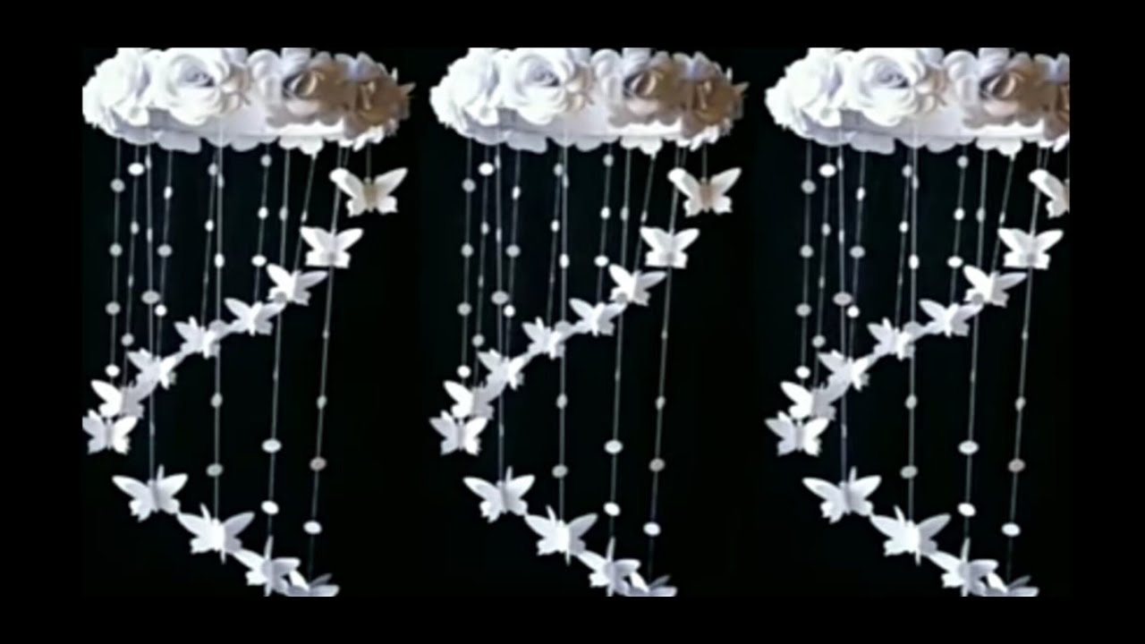 How to make wall hanging at home with A4 sheet . - YouTube