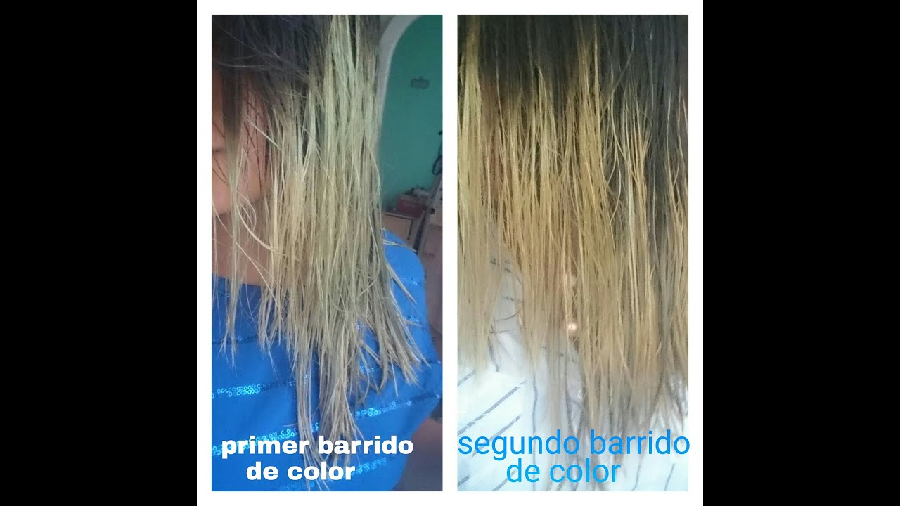 Siguiendo tutoriales de... Cabello | BARRIDO DE COLOR - YouTube