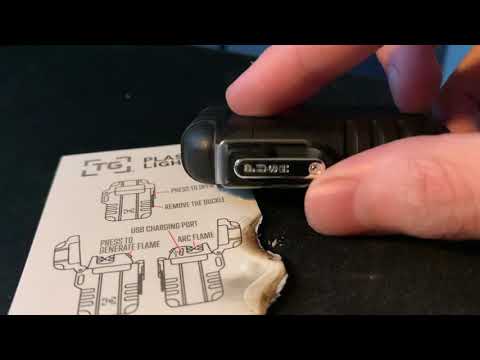 Demo'ing the nifty TG Plasma Lighter with a "flameless dual arc" that ...