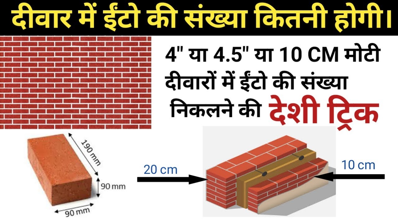 Half brick wall, Brick in the wall,4 inch brick wall, 4 inch bricks ...