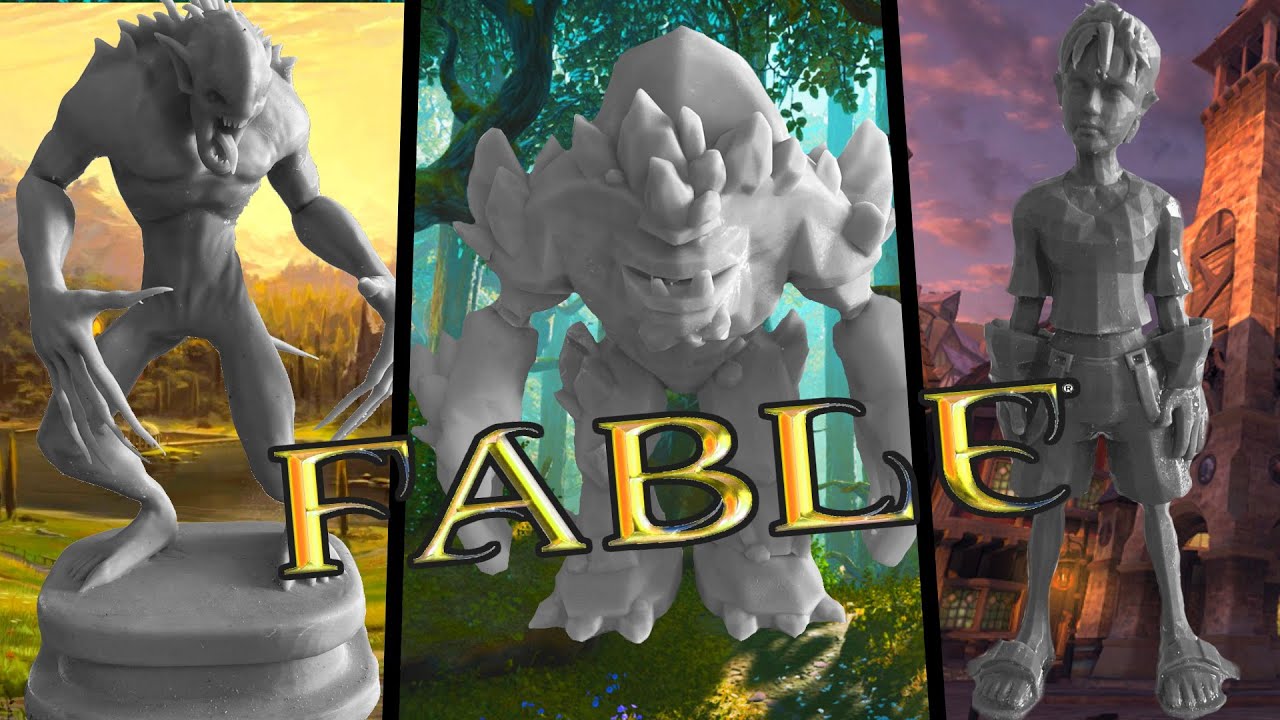 3D printed and painted Fable figures (Fable anniversary) - YouTube