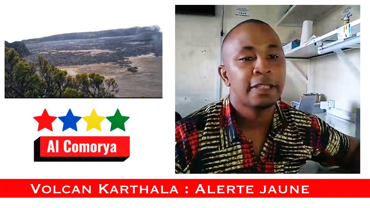 Comores : Volcan Karthala se réveille et passe en alerte jaune - Explications | Al Comorya - YouTube