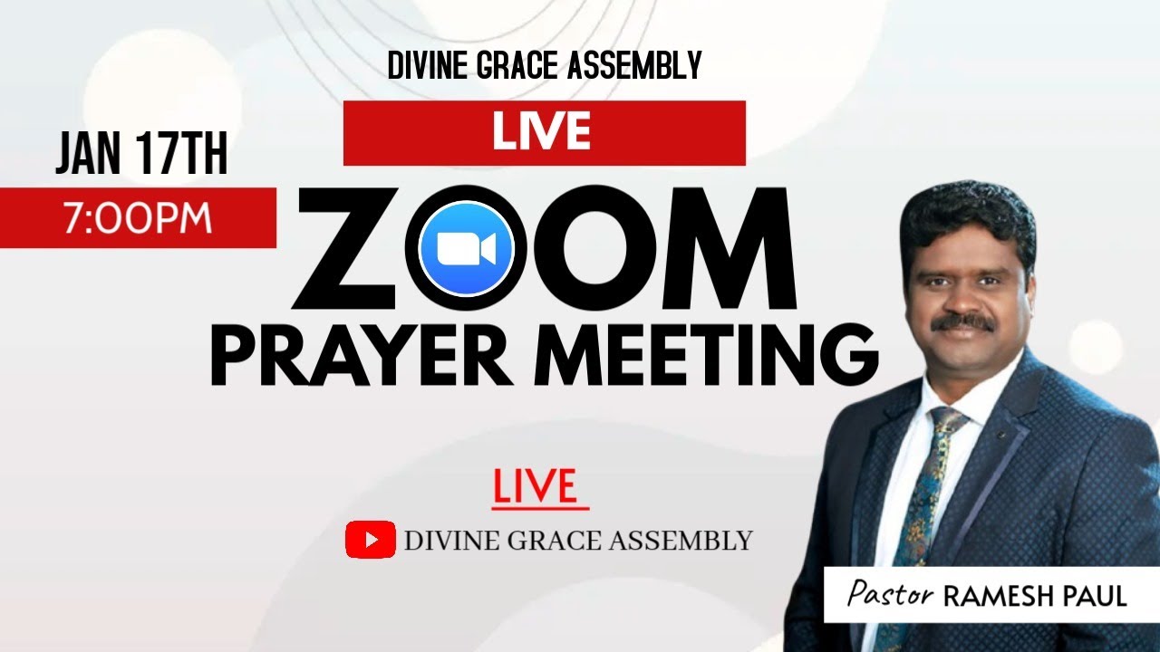Friday Zoom Meeting || Fasting Prayer || Ramesh Paul || Divine Grace ...