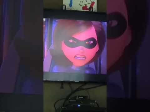 Incredibles 2 elastic girl saves the old lady from the plane explosion