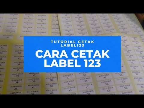 Cetak label 123 buat merek atau label harga - YouTube