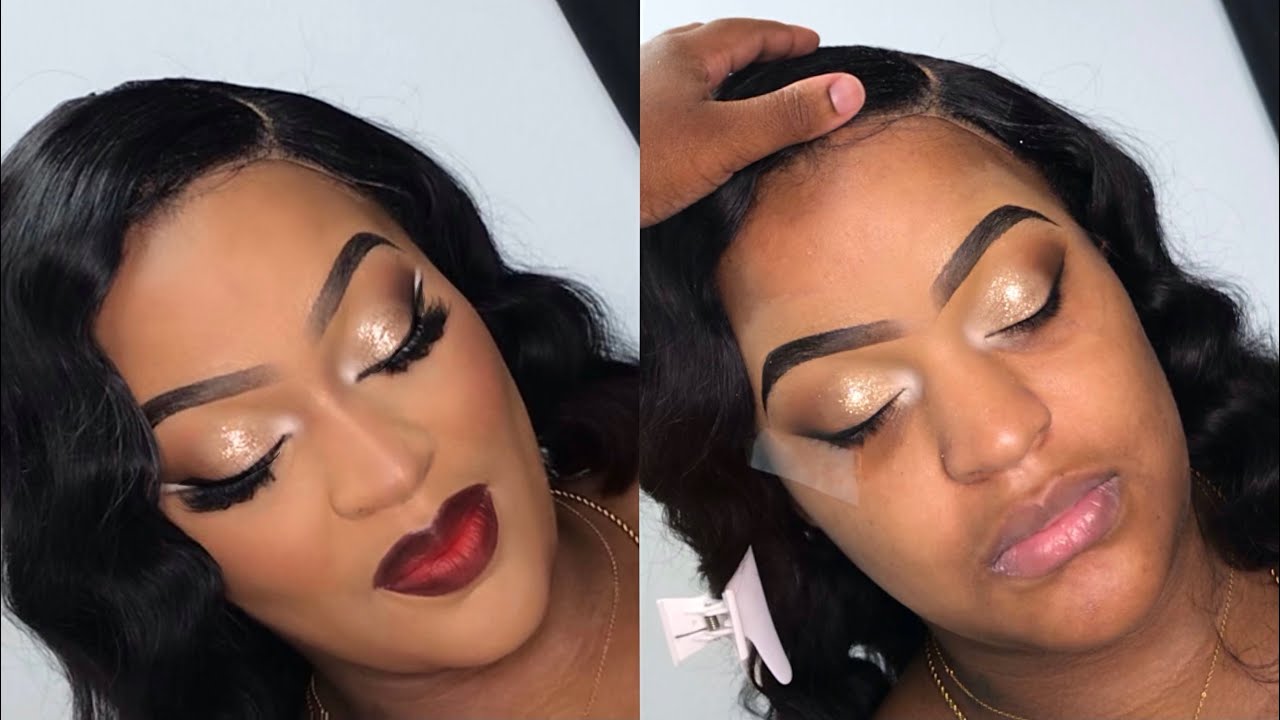 Graphic Liner W/ Rep Lip | Client Makeup Tutorial - YouTube