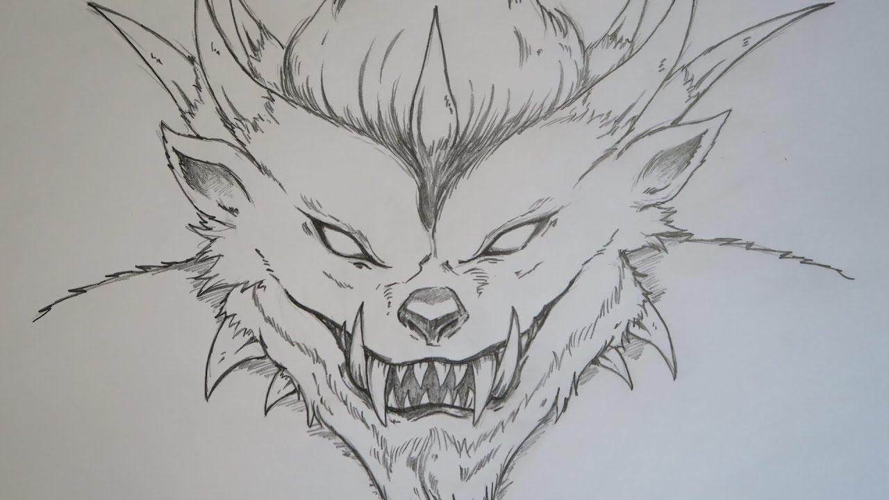 How to Draw a Realistic Beast | Easy, Step By Step Fantasy Drawing ...