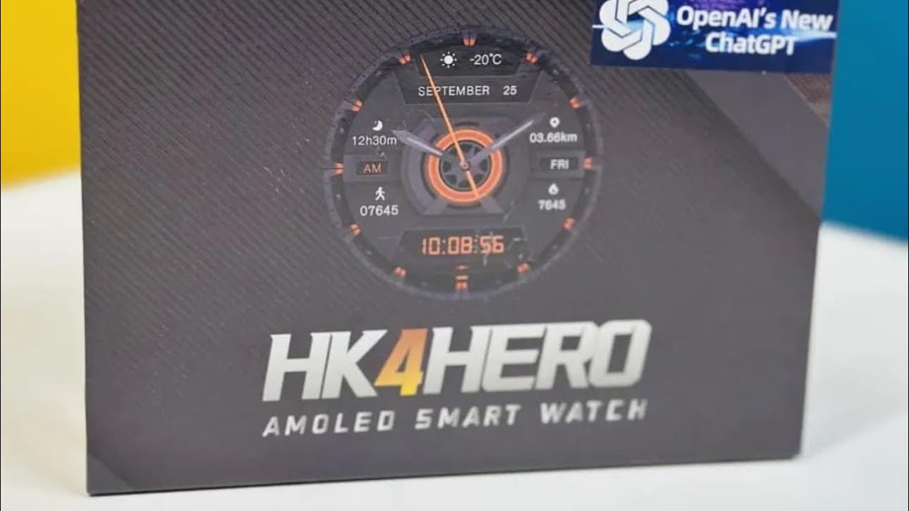 HK4 Hero smartwatch 2024 من ميكانو ستور - YouTube