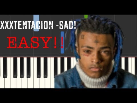 XXXTENTACION - SAD! Piano Tutorial EASY PIANO - YouTube