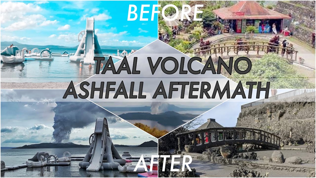 TAAL VOLCANO | ASHFALL AFTERMATH | BANGON BATANGAS - YouTube