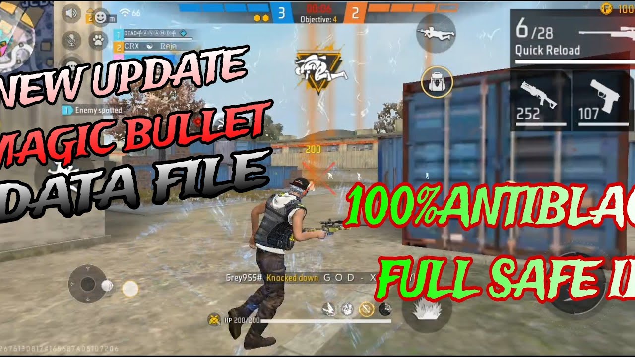 OB42 Magic bullet + hologram anti blacklist rank working 100% working free fire config file ...