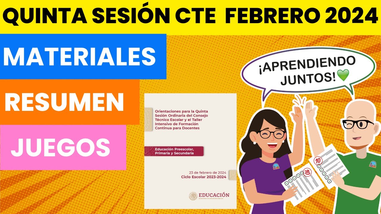 CEAA Análisis QUINTA Sesión CTE FEBRERO 2024 Preescolar Primaria Secundaria - YouTube