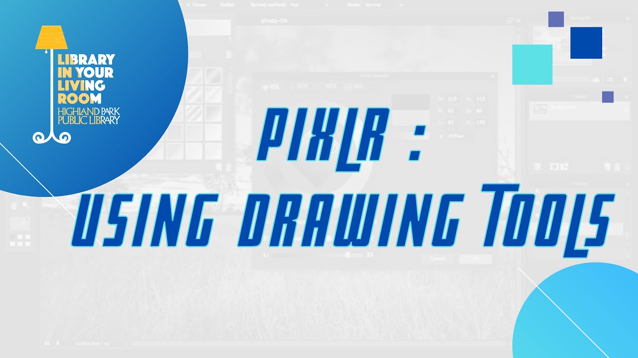 Pixlr Lesson 1 Using the Drawing Tools - YouTube