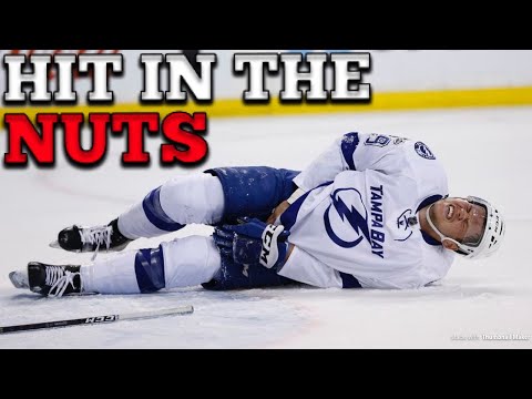 (NHL) HIT IN THE NUTS