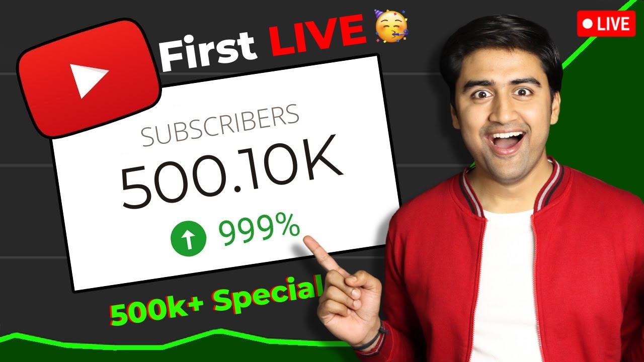 🔴 Digital Raj First Live (500k+ Special😍) | Channel Checking And Promotion🥳 ️ - YouTube