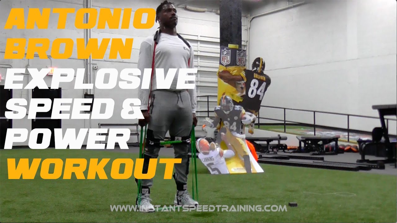 Antonio Brown Speed and Explosive Power Workout with Speed Bands - YouTube