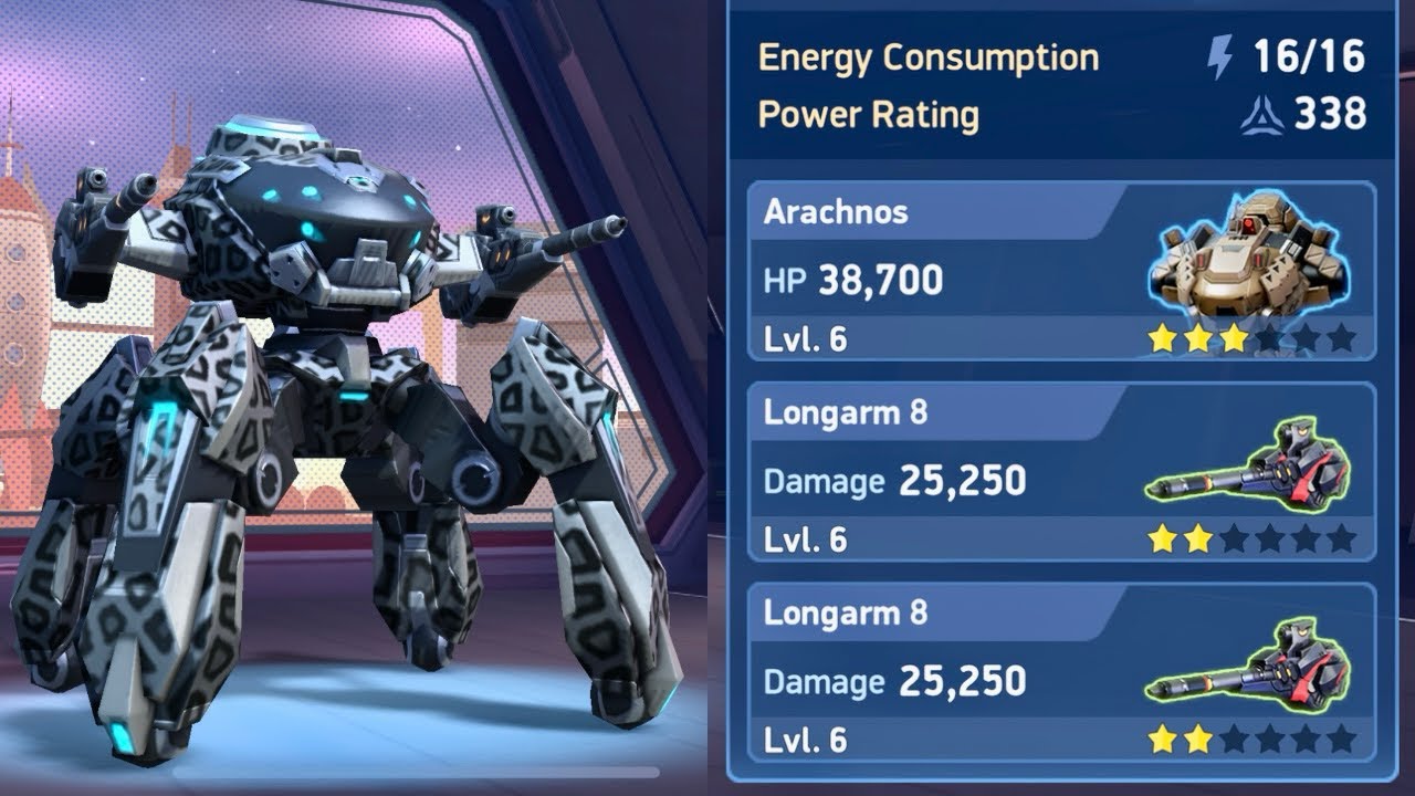 mech arena Arachnos longarm 8 | mech arena gameplay | mech arena - YouTube