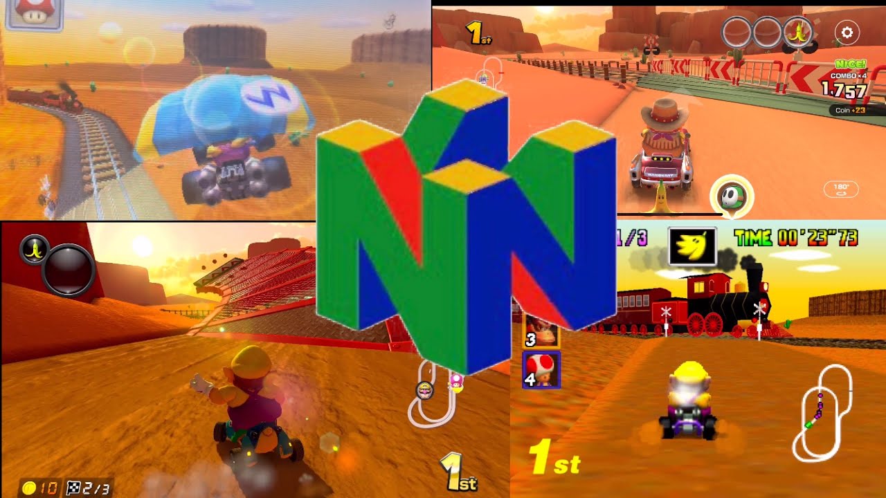 Evolution of N64 Kalimari Desert - Mariokart - YouTube