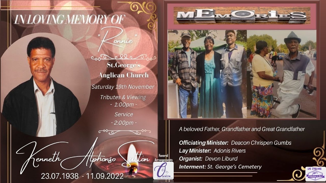 Service in Loving Memory of Kenneth Alphonso Sutton | November 19, 2022 ...