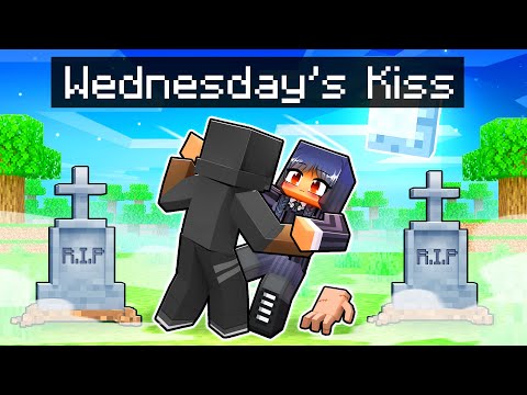 Wednesday's FIRST KISS in Minecraft!