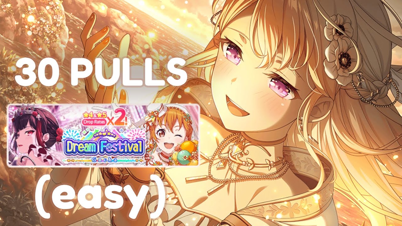 Luckiest 30 pulls ever (thank you dreamfest) [BanG Dream! Girls Band ...