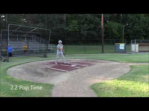 Nathan Comer, 79 mph Running Throw, Exit Velocity 77, Pop Time 2.2, 60 ...
