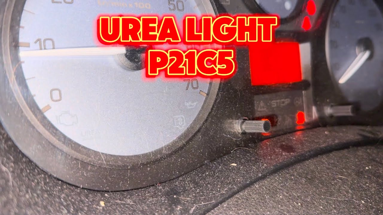 Urea light Peugoet Partner P21C5 - YouTube