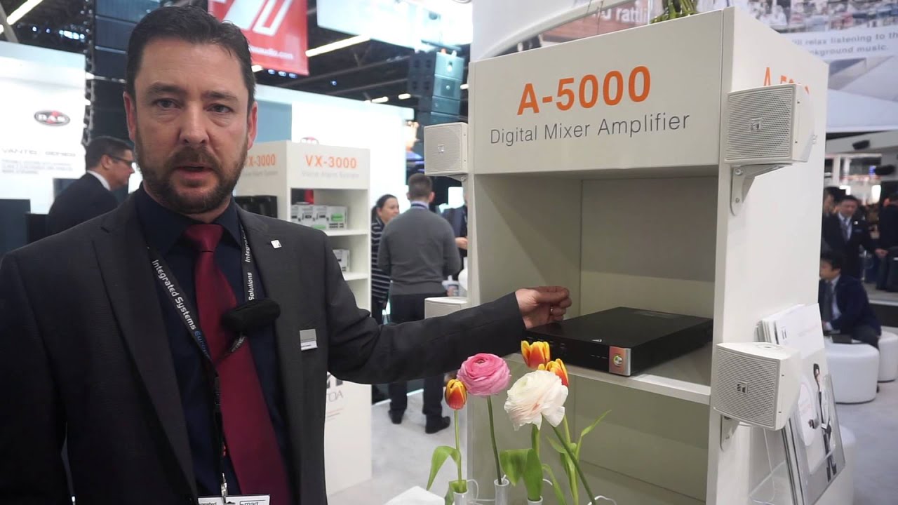 TOA introduce A-5000 Digital Mixer Amplifier - ISE 2016 - YouTube