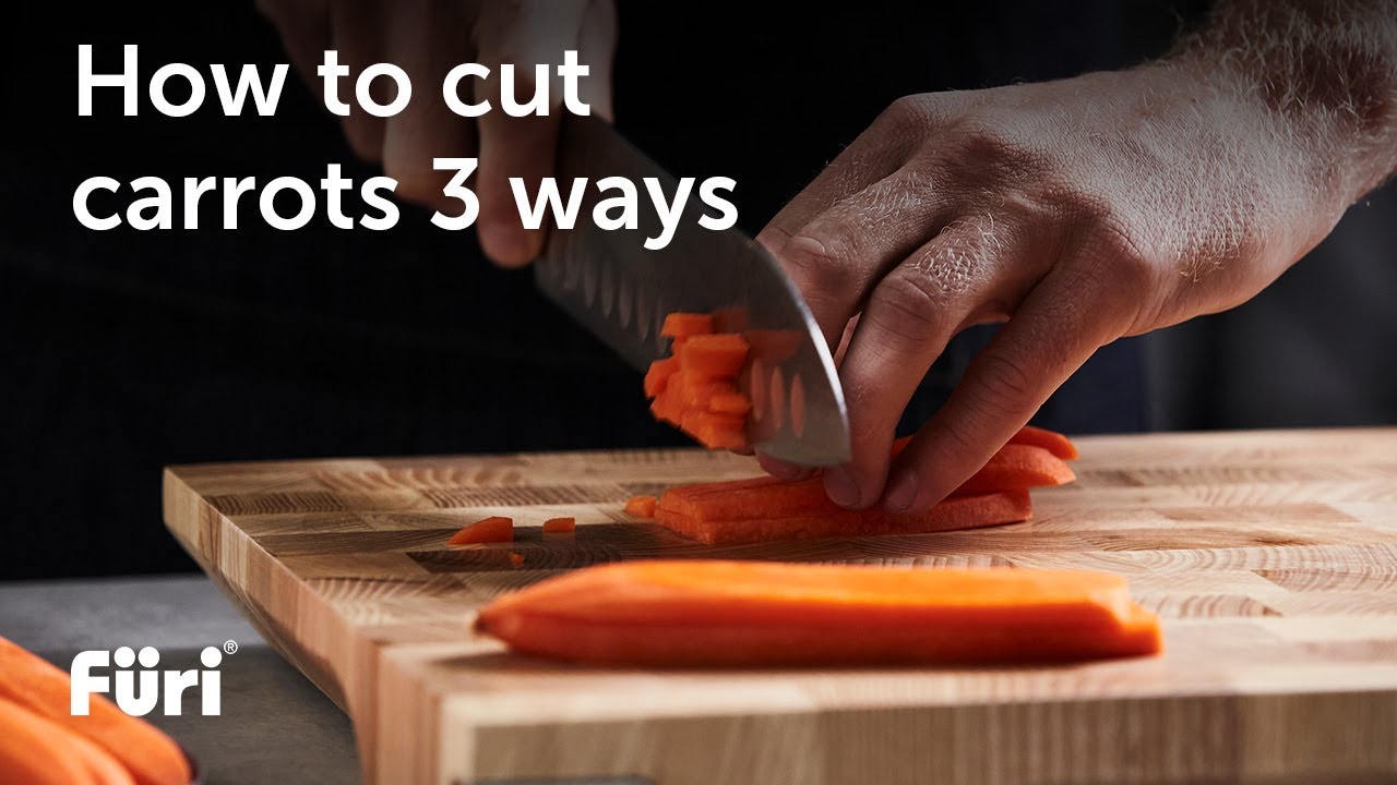 HOW TO CUT CARROTS 3 WAYS By Furi® - YouTube
