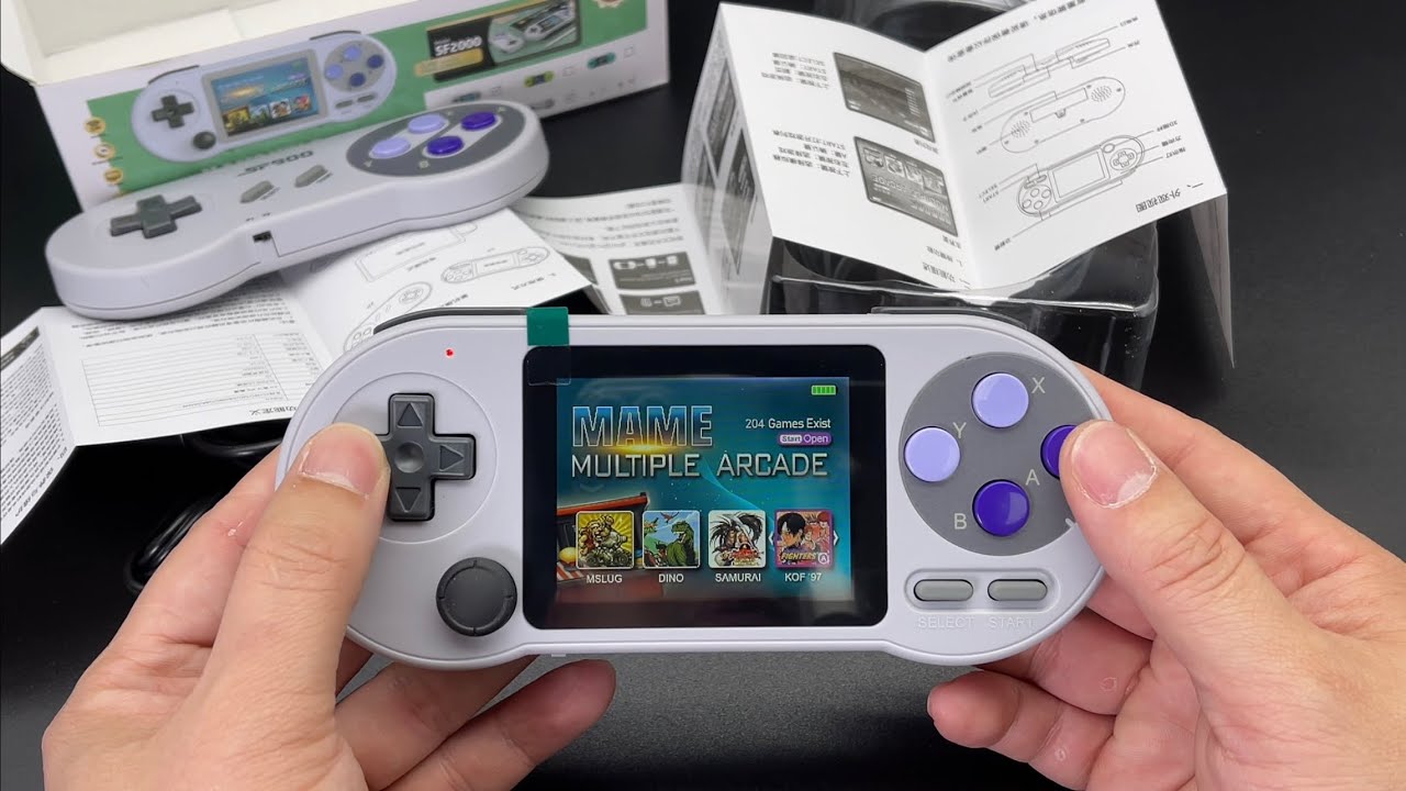 SF2000 Retro Handheld Game Console - YouTube