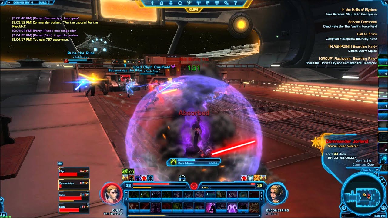 SWTOR-Flashpoint- Dorin's Sky/Boarding Party-Commander Jorland - YouTube