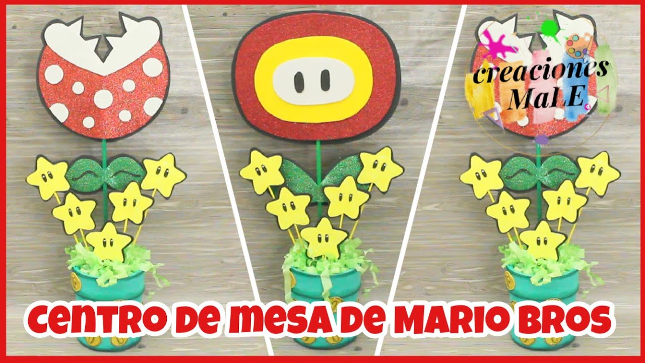 CENTRO DE MESA DE MARIO BROS || DIY - YouTube