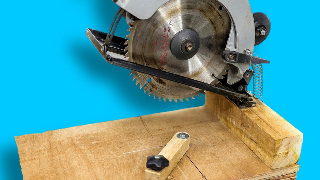 Make a Mini Circular Chop Saw Machine from a Hand Saw | DIY Power Tool ...