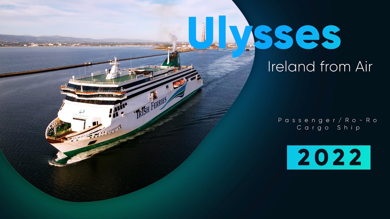 Ulysses - Irish Ferries - Departure from Dublin Port - Cinematic Drone ...